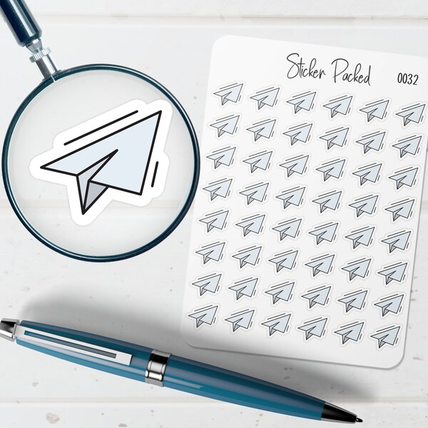 Paper Airplane Stickers - Etsy
