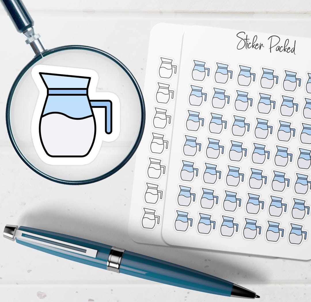 Milk Jug Planner Sticker Milk Jug Icon Sticker Milk Jug Sticker - Etsy