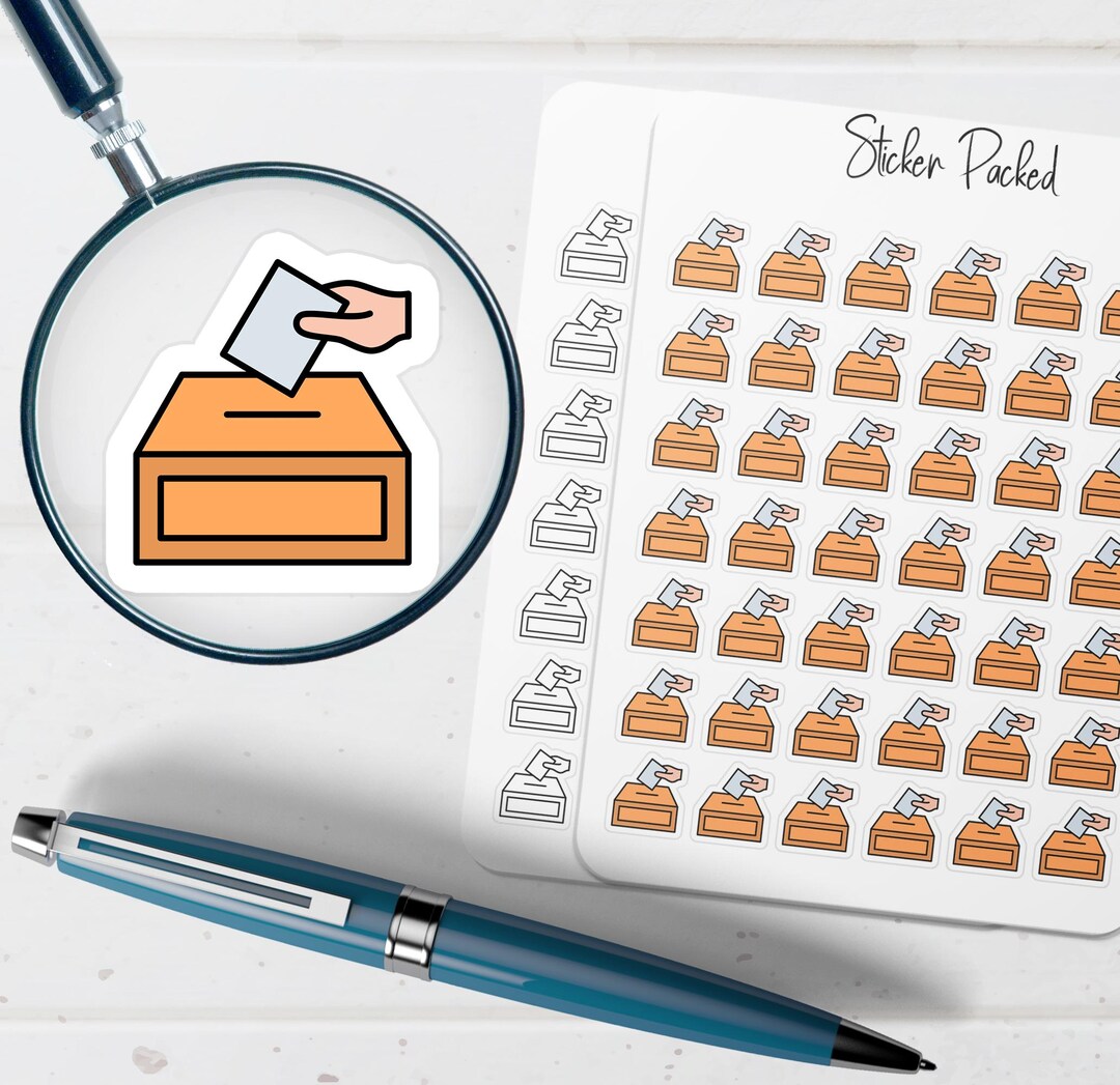 Vote Planner Sticker Vote Icon Sticker Vote Sticker - Etsy