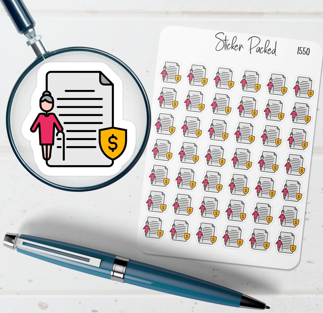 Pension Plan Planner Sticker Pension Plan Icon Sticker Pension Plan ...