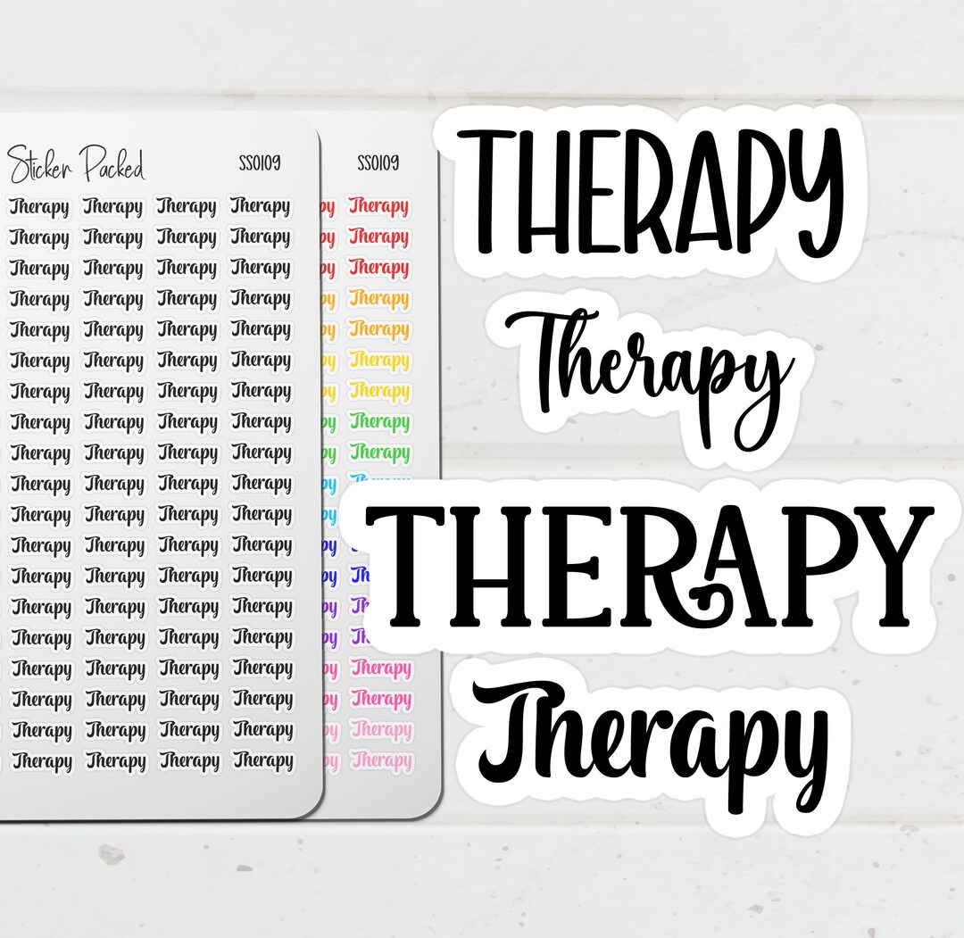 Therapy Planner Sticker Therapy Script Sticker Therapy Word Sticker ...