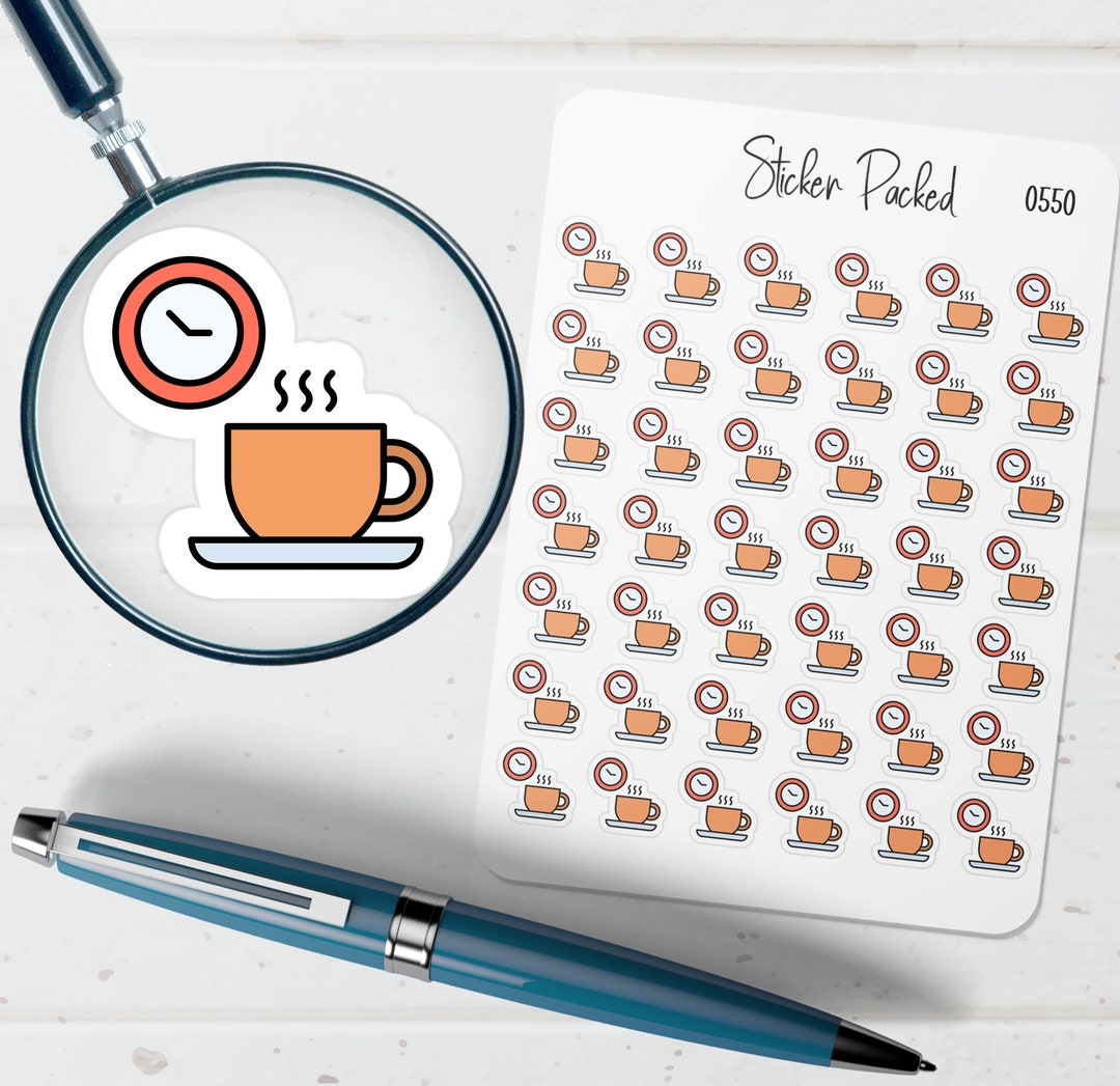 Coffee Break Planner Sticker Coffee Break Icon Sticker Coffee Break ...