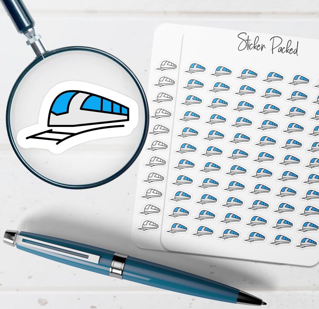 Subway Train Planner Sticker Subway Train Icon Sticker Subway Train ...