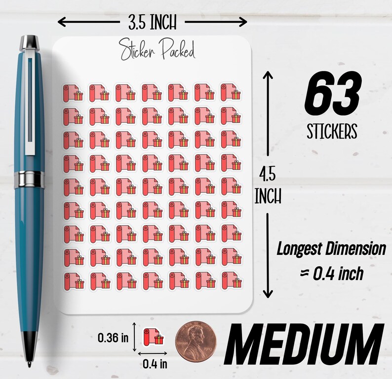 Wrapping Paper Planner Sticker Wrapping Paper Icon Sticker Wrapping ...