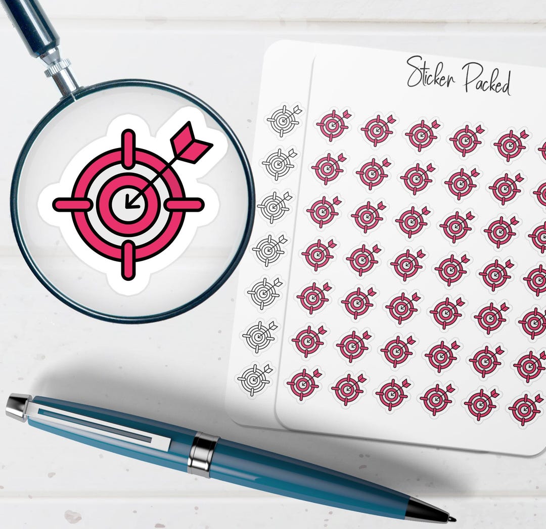 Objective Planner Sticker Objective Icon Sticker Objective Sticker - Etsy