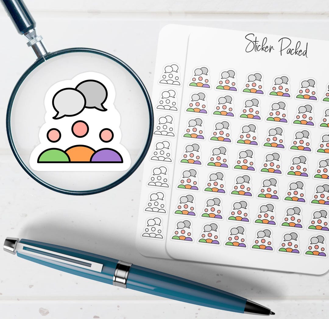 Group Chat Planner Sticker Group Chat Icon Sticker Group Chat Sticker ...