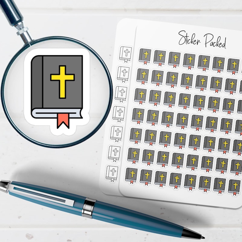 Bible Tracker With Stickers - Etsy