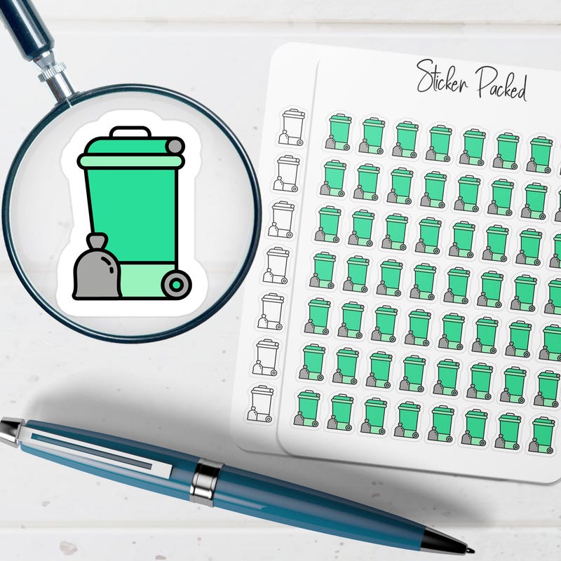 Calendar Stickers Bin - Etsy