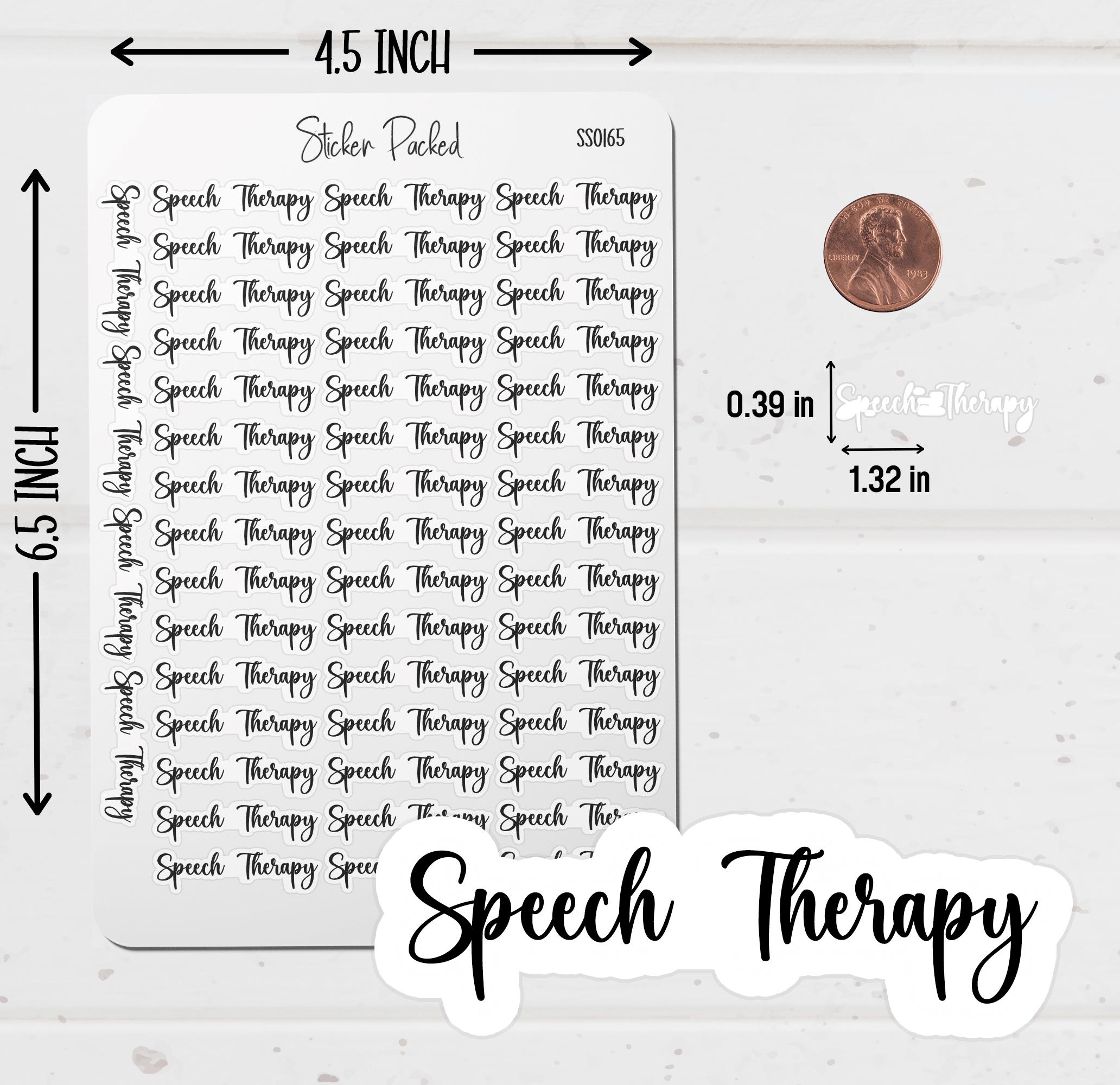 Speech Therapy Planner Sticker Speech Therapy Script Sticker Speech ...