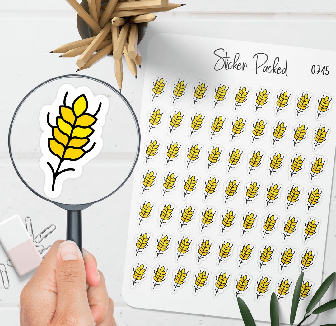 Wheat Planner Sticker Wheat Icon Sticker Wheat Sticker - Etsy