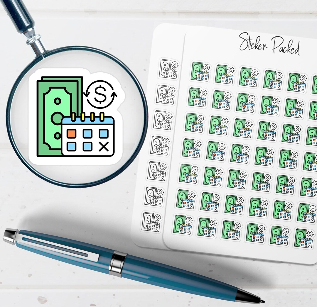 Recurring Payment Planner Sticker Recurring Payment Icon Sticker ...