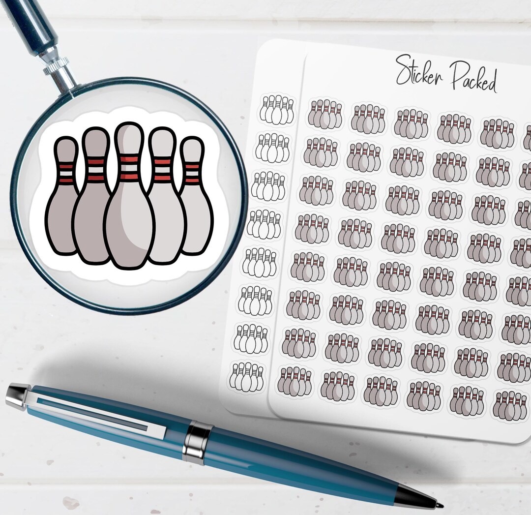 Bowling Pins Planner Sticker Bowling Pins Icon Sticker Bowling Pins ...