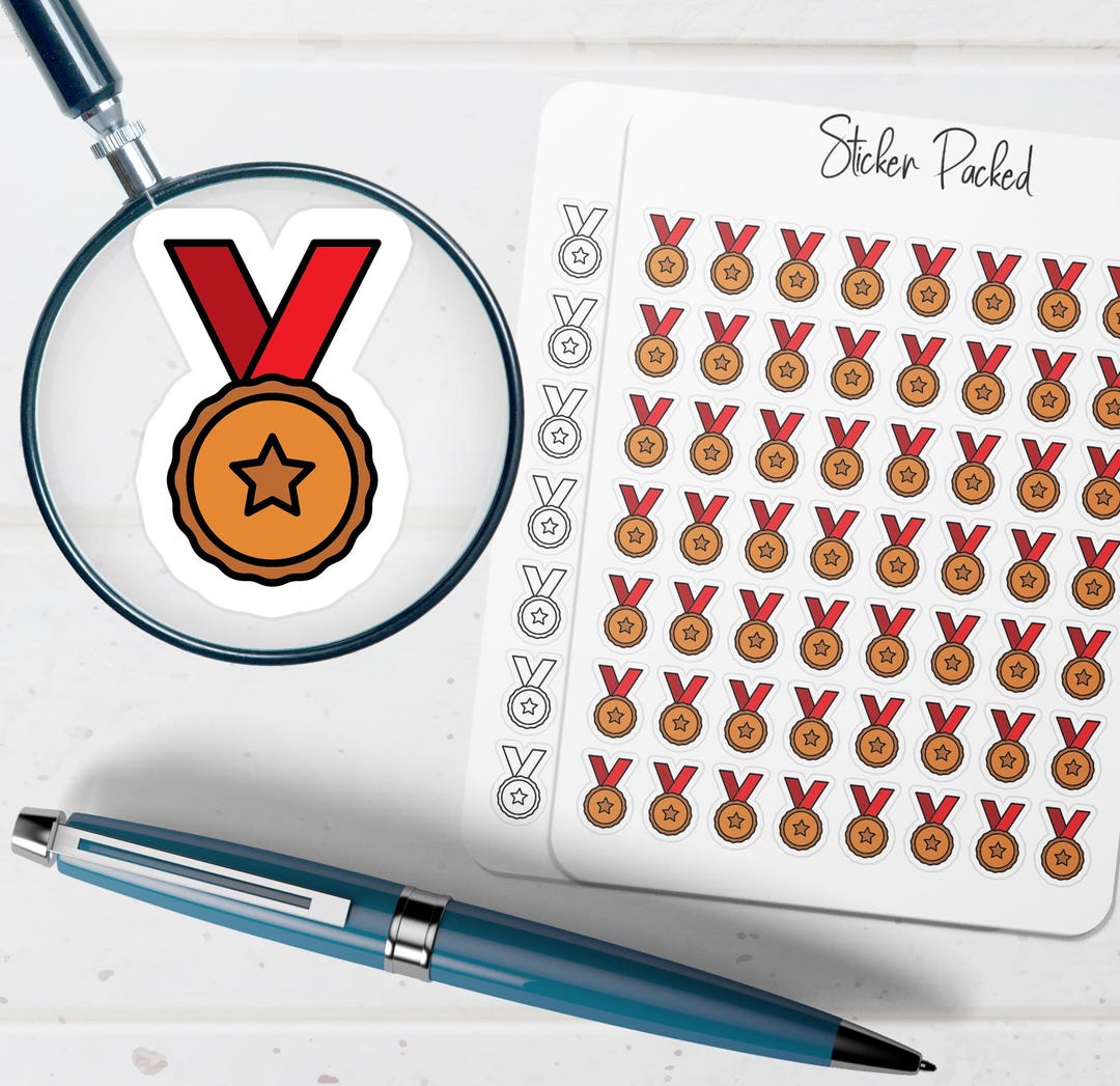 Bronze Medal Planner Sticker Bronze Medal Icon Sticker Bronze Medal ...