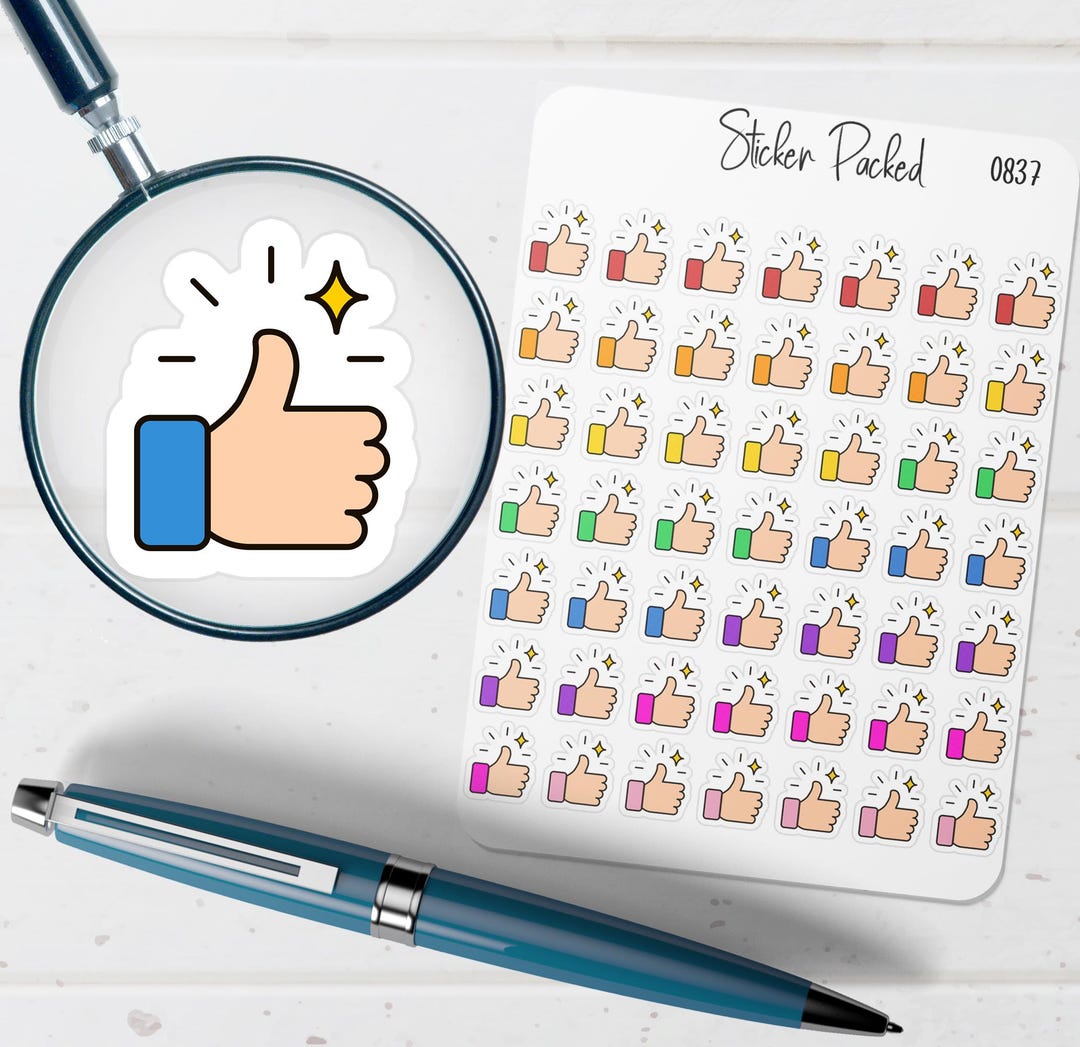 Thumbs up Like Planner Sticker Thumbs up Like Icon Sticker Thumbs up ...