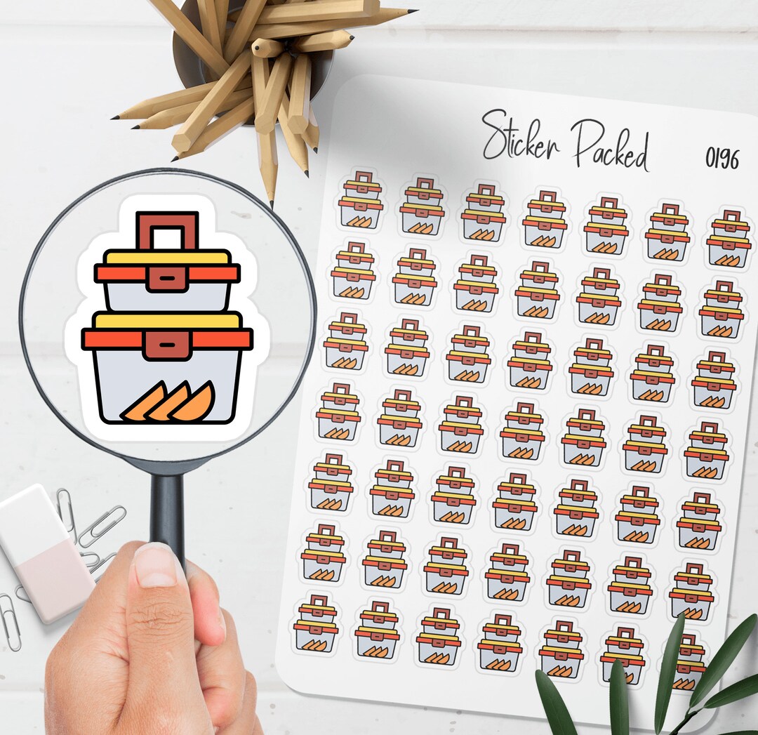 Lunch Boxes Planner Sticker Lunch Boxes Icon Sticker Lunch - Etsy