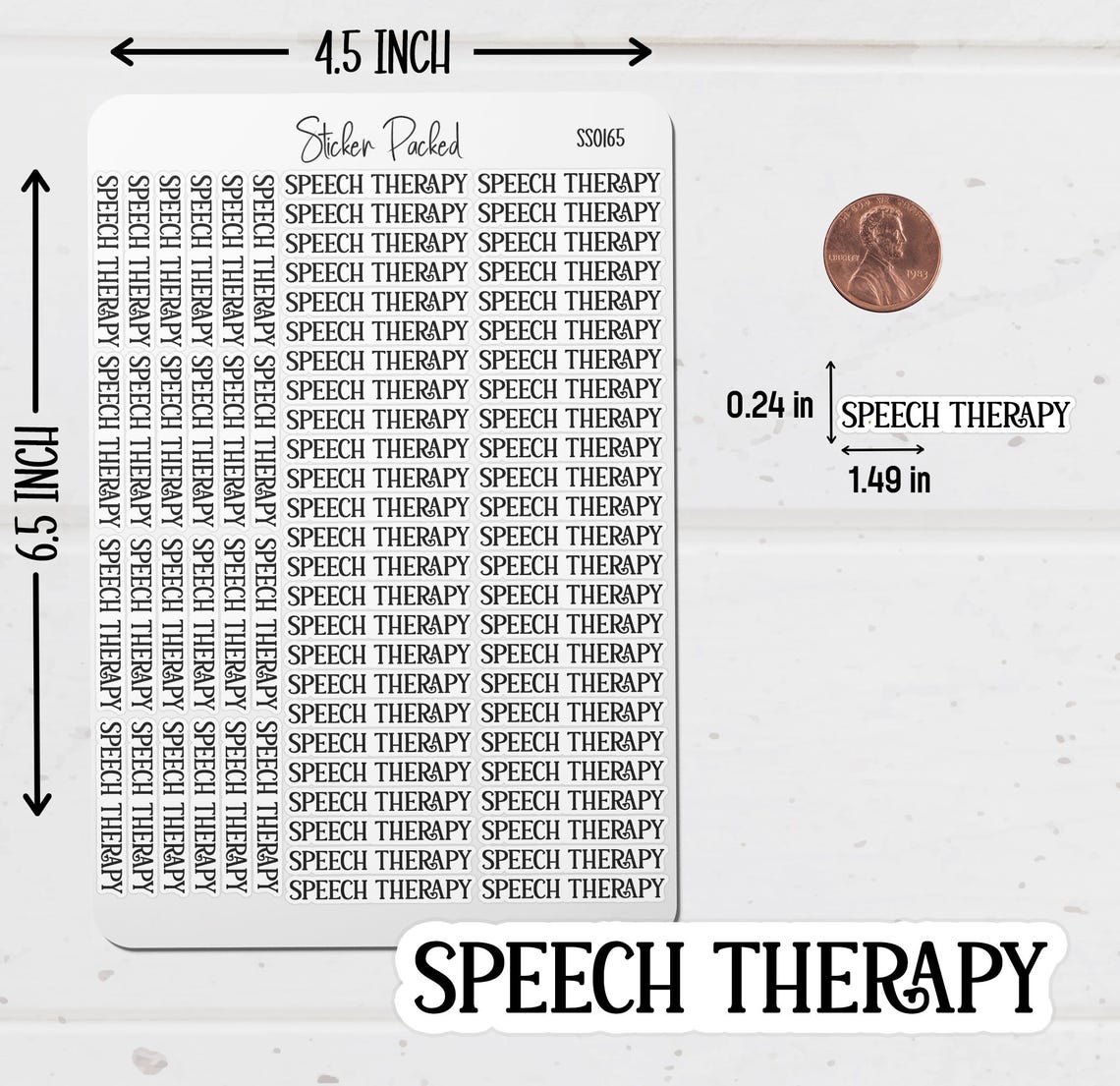 Speech Therapy Planner Sticker Speech Therapy Script Sticker Speech ...