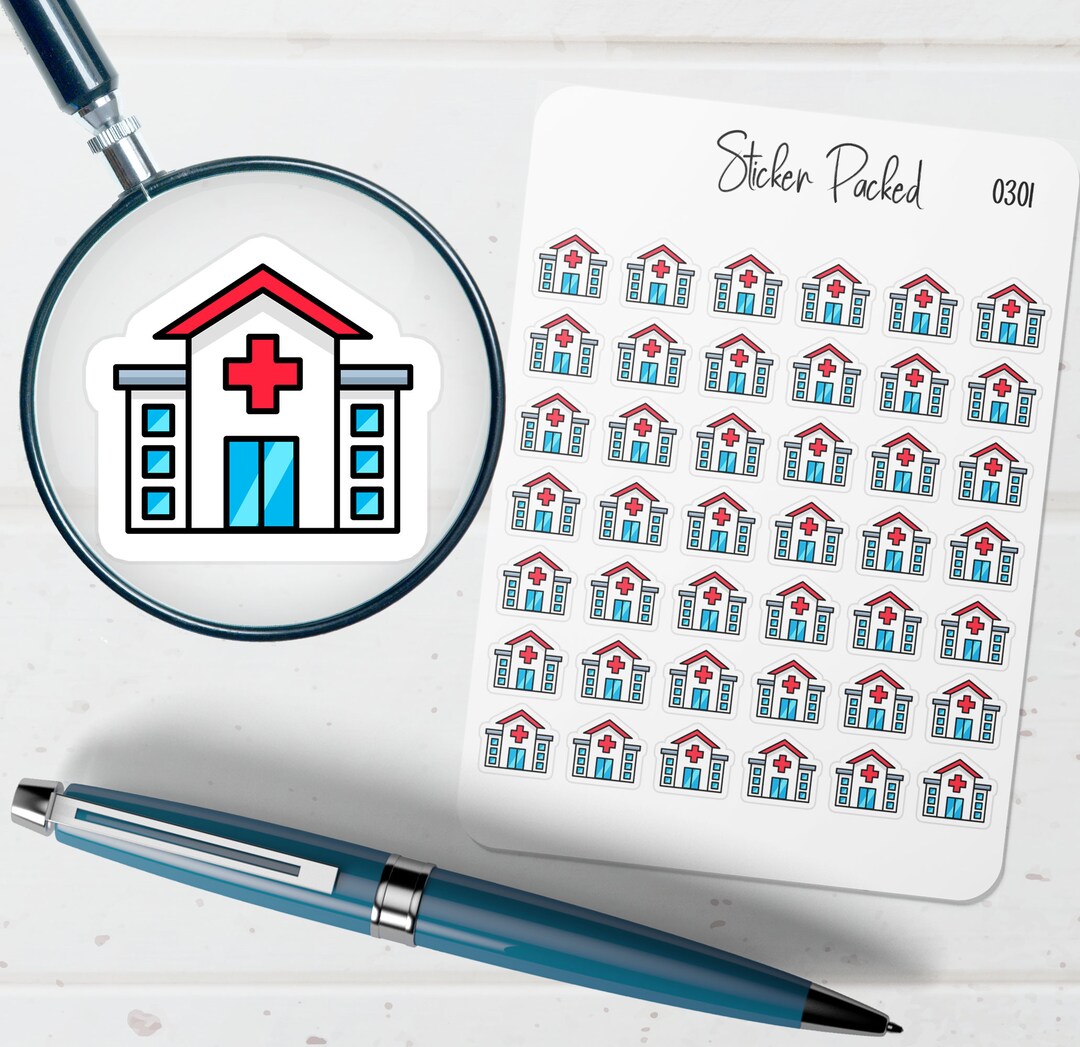 Clinic Planner Sticker Clinic Icon Sticker Clinic Sticker - Etsy