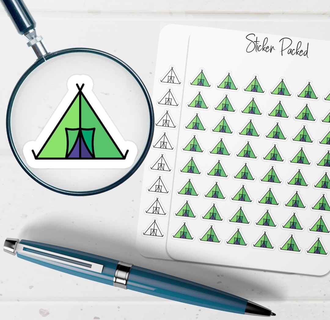 Camping Tent Planner Sticker Camping Tent Icon Sticker Camping Tent ...