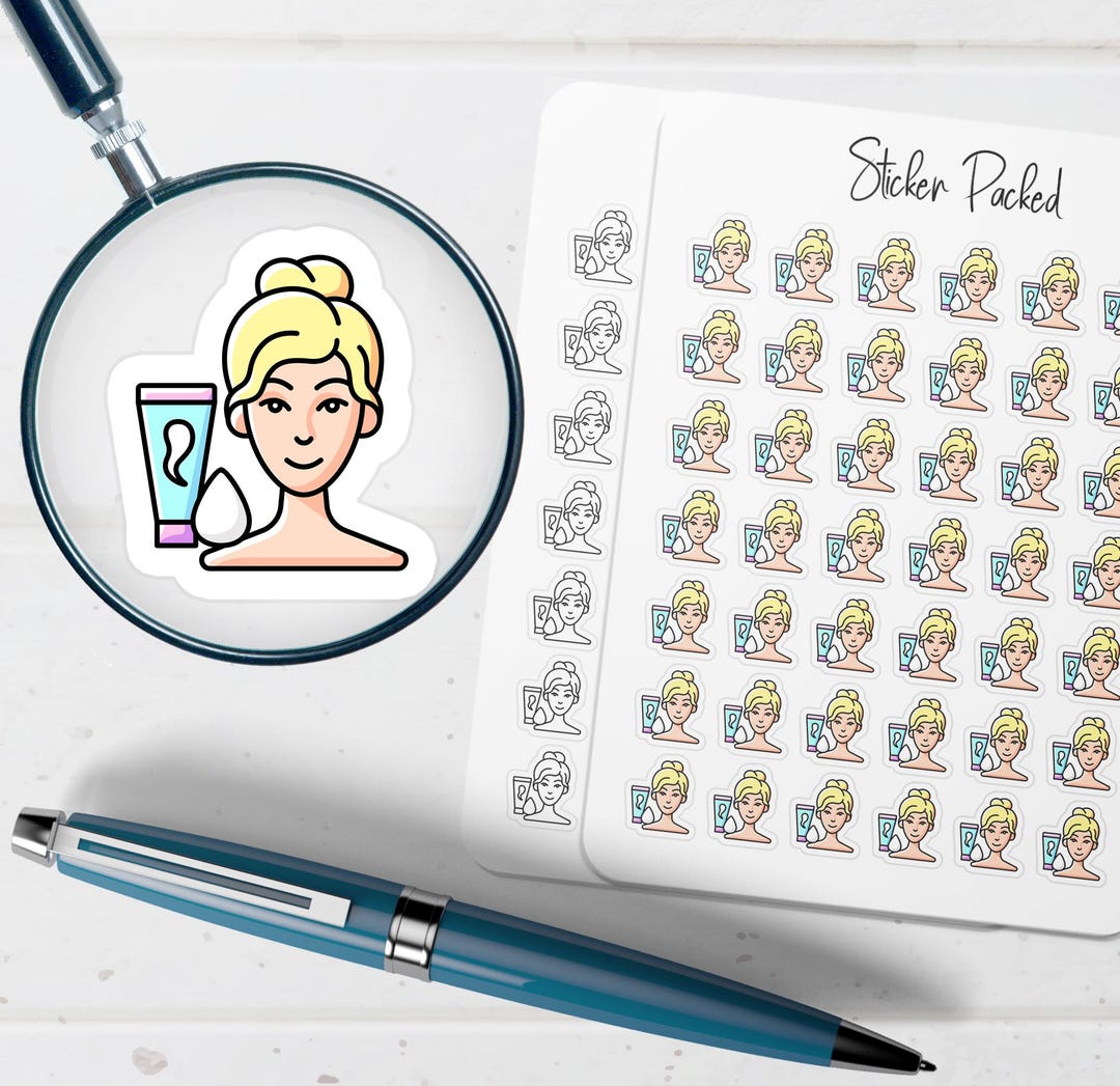 Skin Cream Planner Sticker Skin Cream Icon Sticker Skin Cream Sticker ...