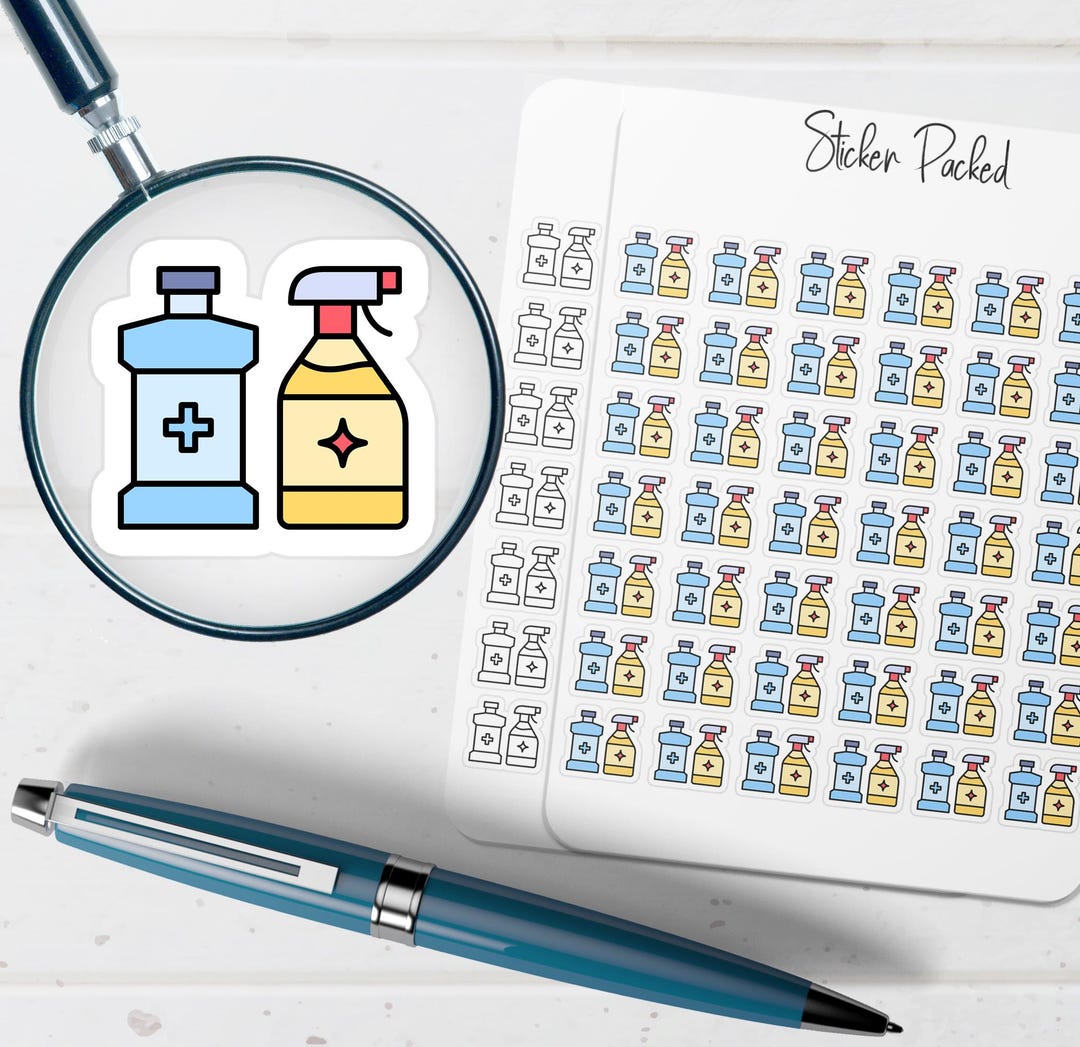 Hygiene Products Planner Sticker Hygiene Products Icon Sticker Hygiene ...