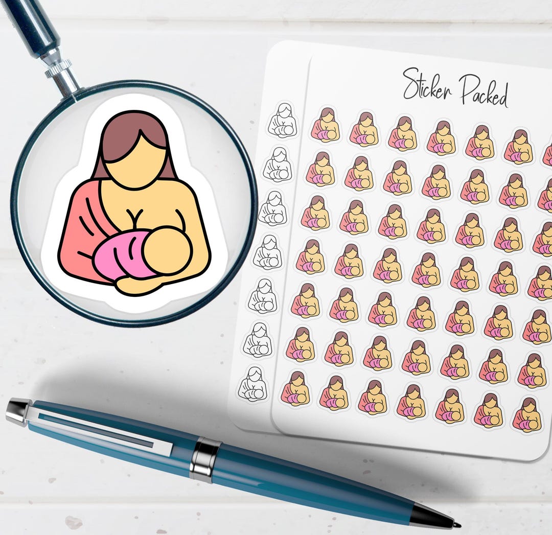 Breastfeeding Planner Sticker Breastfeeding Icon Sticker Breastfeeding ...