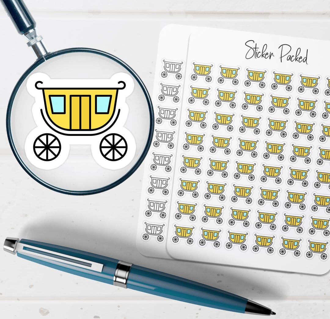 Carriage Planner Sticker Carriage Icon Sticker Carriage Sticker - Etsy