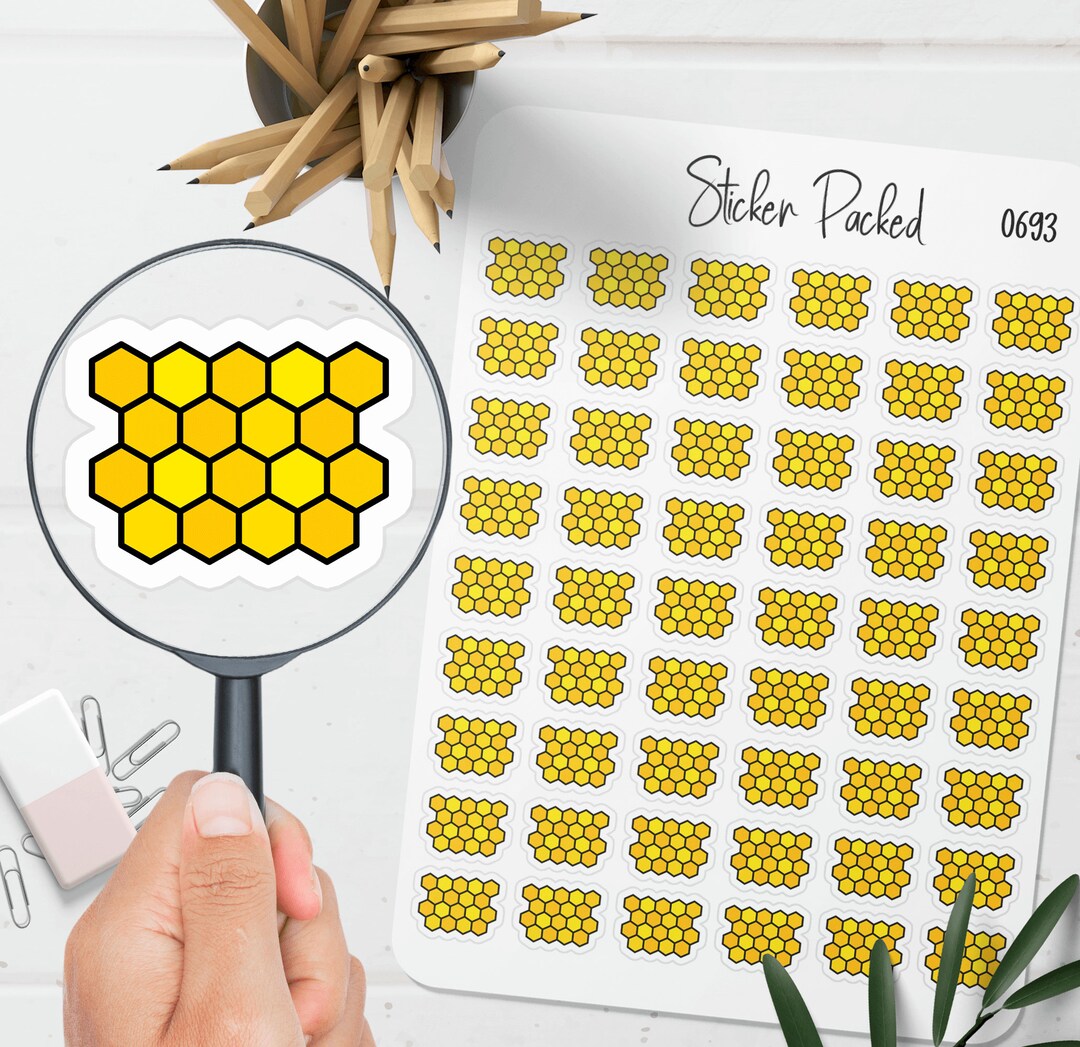 Honeycomb Planner Sticker Honeycomb Icon Sticker Honeycomb - Etsy