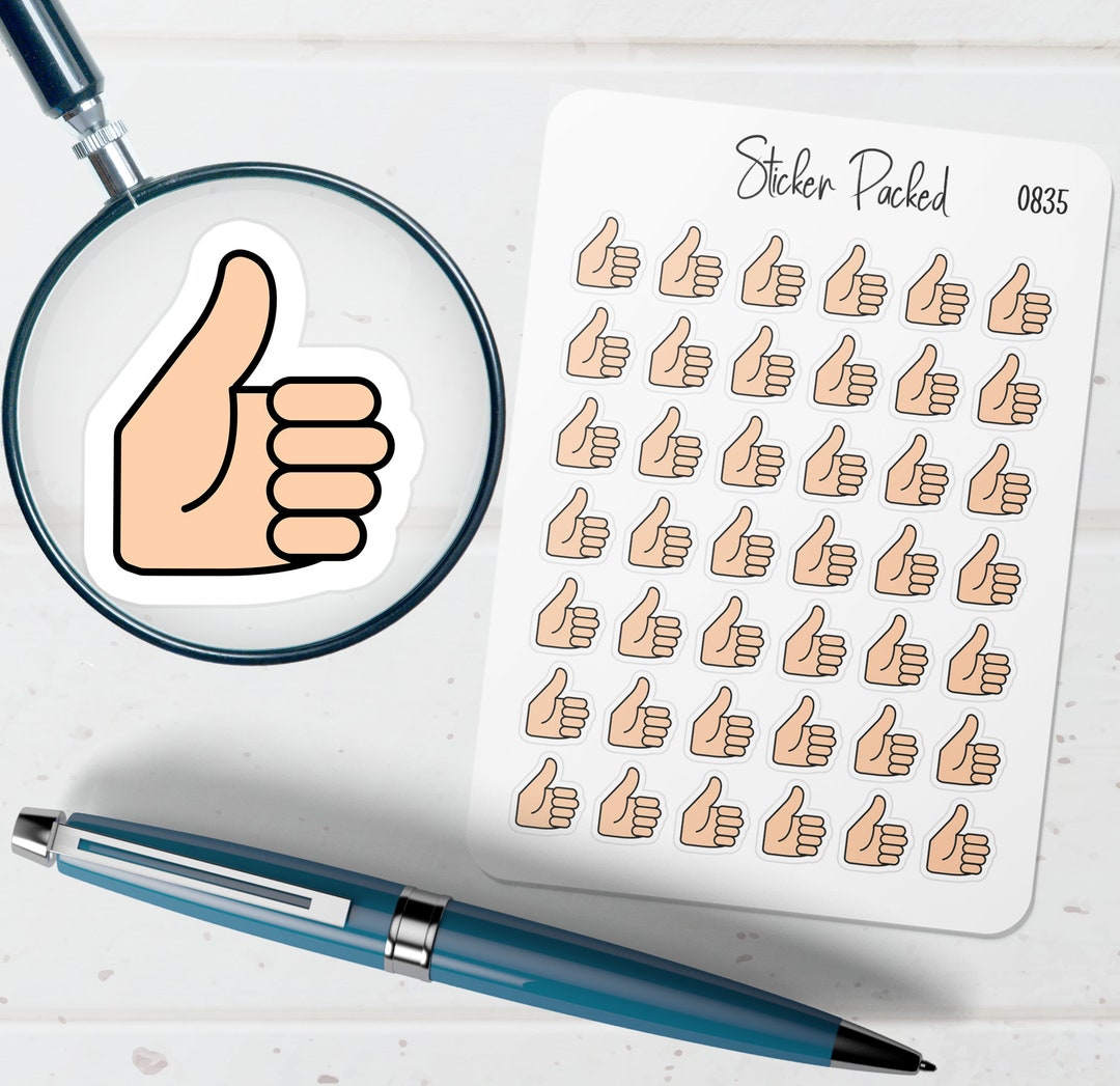 Thumbs up Planner Sticker Thumbs up Icon Sticker Thumbs up Sticker - Etsy
