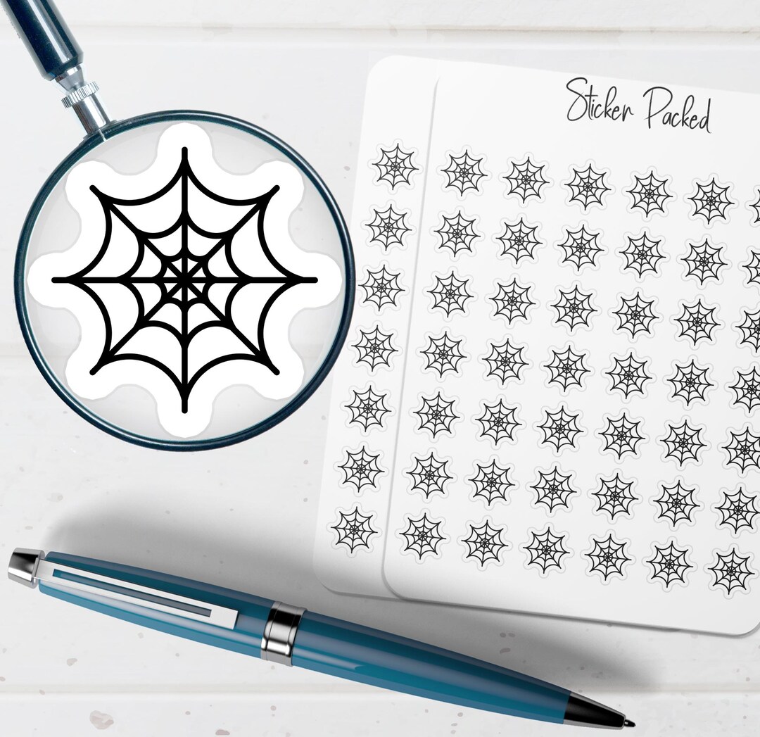 Spider Web Planner Sticker Spider Web Icon Sticker Spider Web Sticker ...