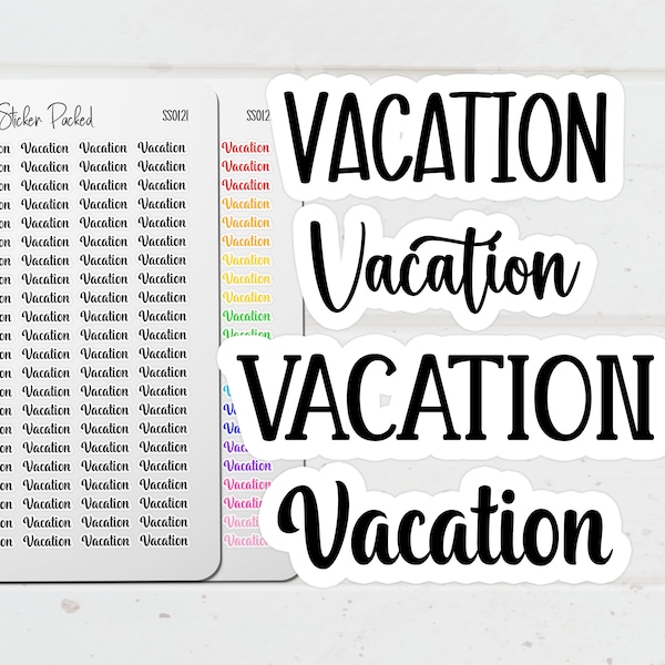 Vacation Planner - Etsy