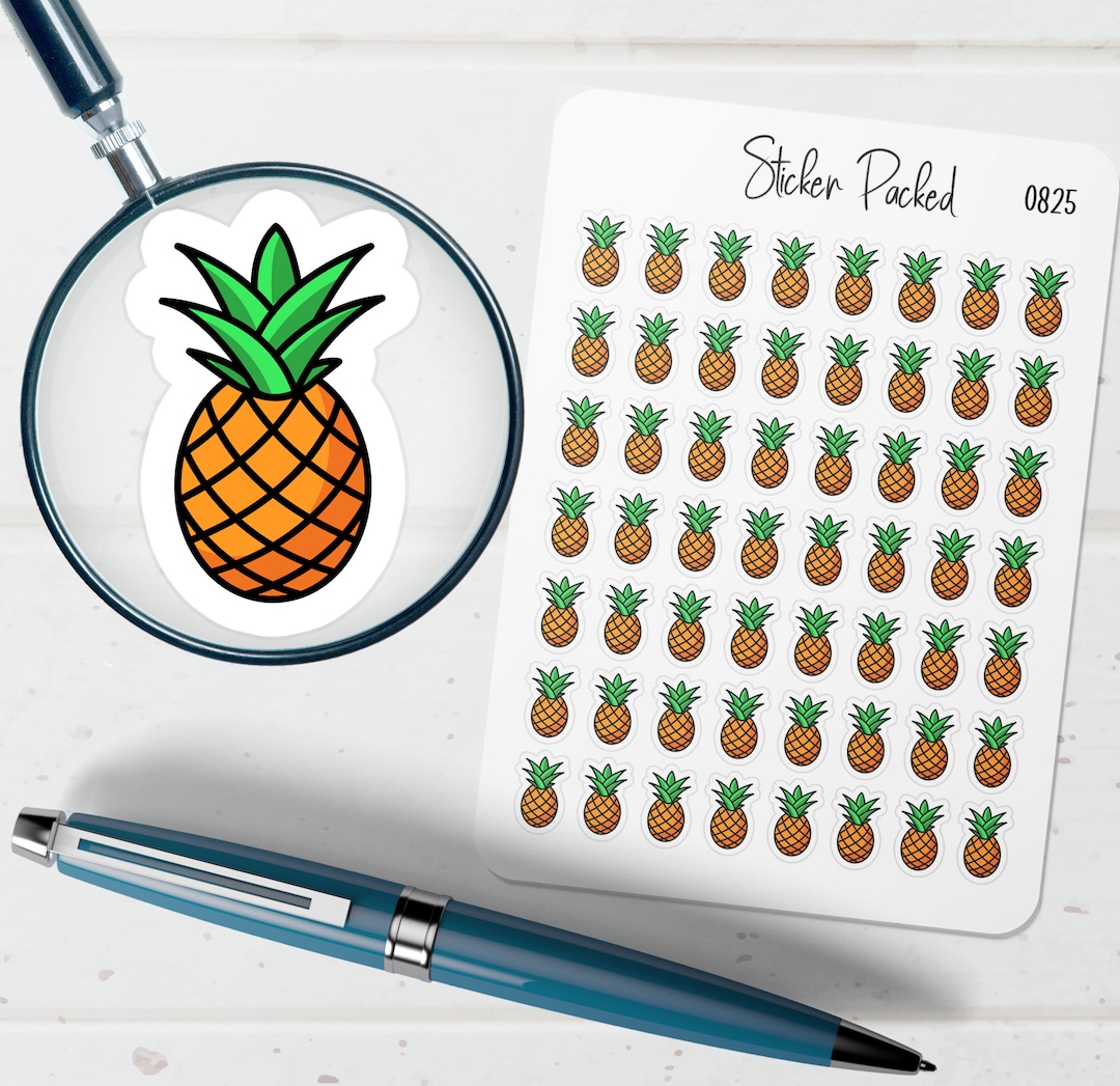 Pineapple Planner Sticker Pineapple Icon Sticker Pineapple Sticker ...