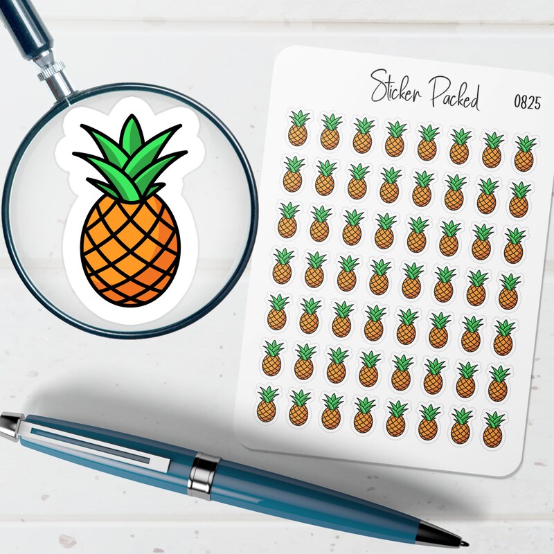 Pineapple Sticker - Etsy