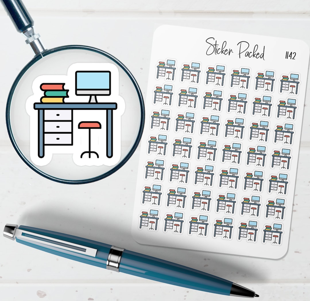 Workplace Planner Sticker Workplace Icon Sticker Workplace Sticker - Etsy