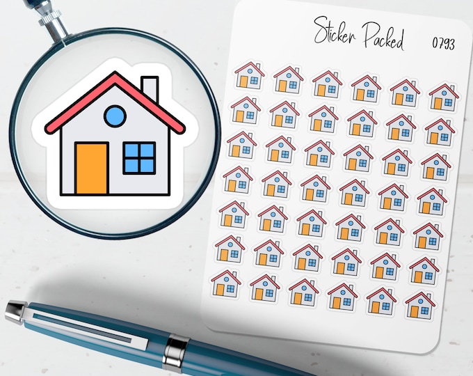 House Planner Stickers Small Houses Stickers Home Stickers Calendar ...