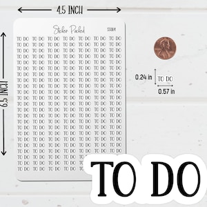 To Do Planner Sticker to Do Script Sticker to Do Word Sticker to Do ...