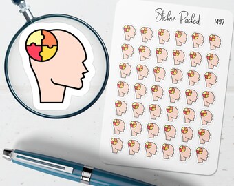 Psychology Printed STICKERS Set, Psychology Student Stickers, Bullet ...