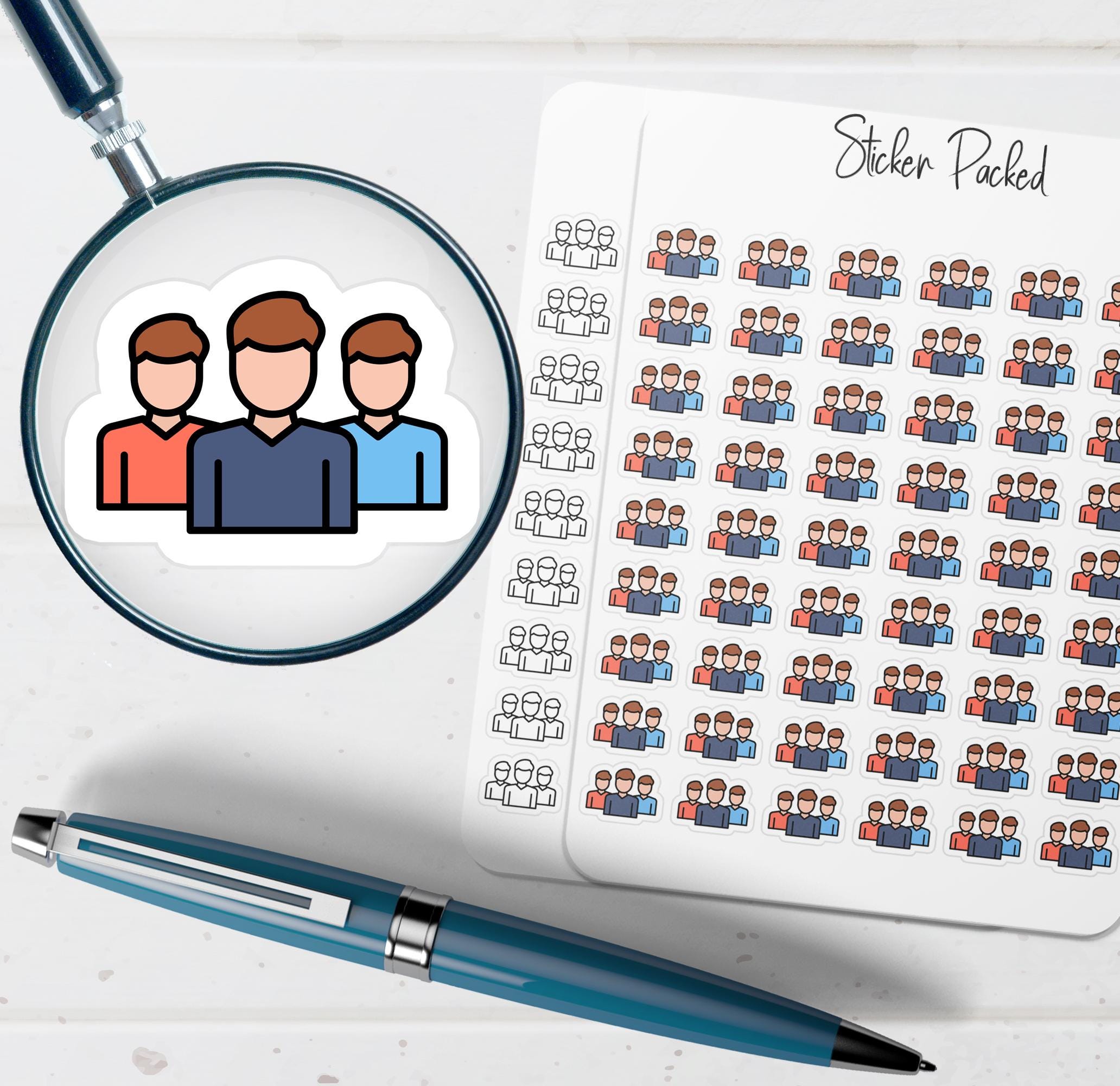 Team Planner Sticker Team Icon Sticker Team Sticker - Etsy