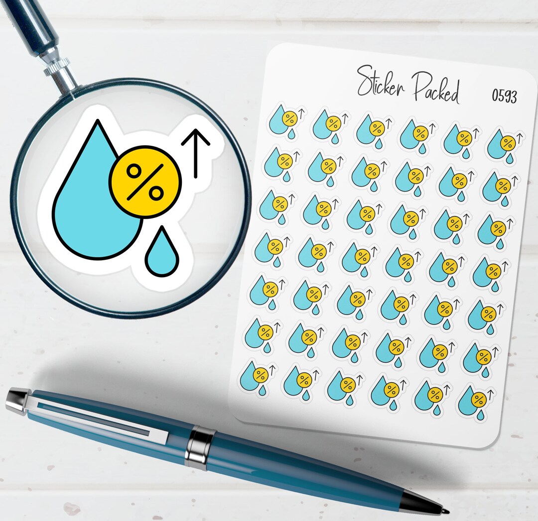 Humidity Planner Sticker Humidity Icon Sticker Humidity Sticker - Etsy