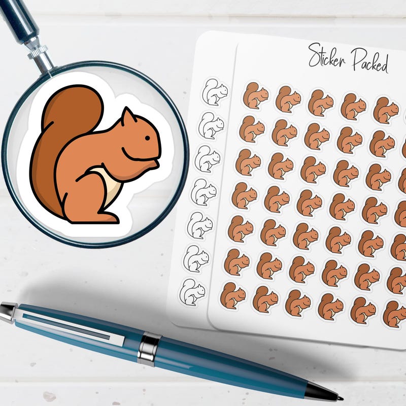 Squirrel Stickers - Etsy