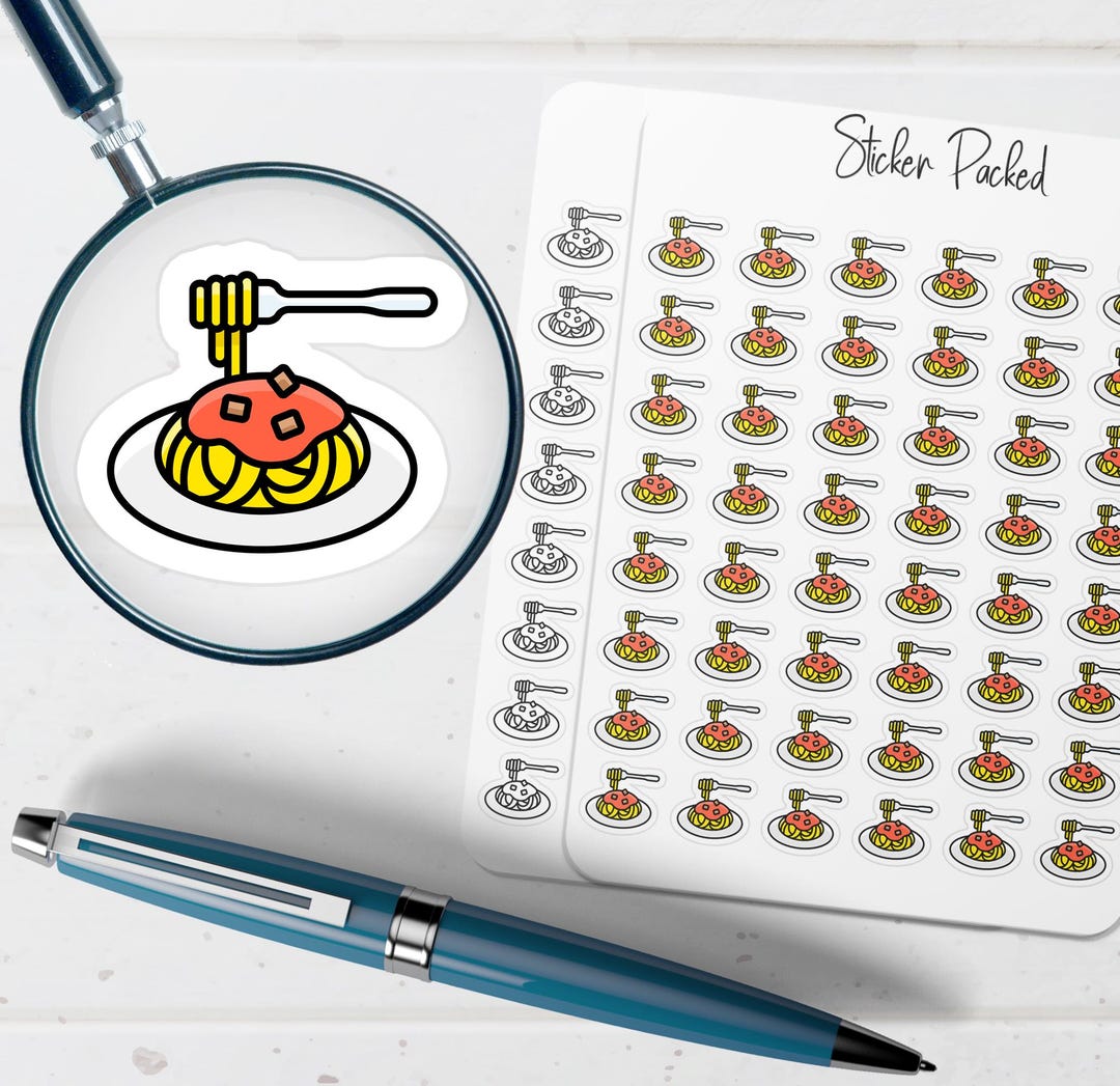 Spaghetti Planner Sticker Spaghetti Icon Sticker Spaghetti Sticker ...