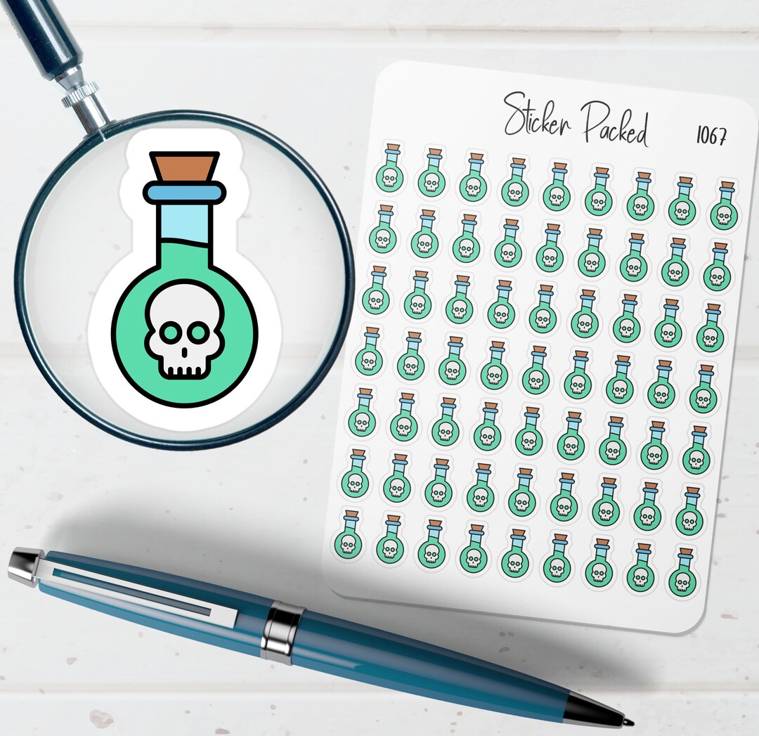 Poisonous Chemicals Planner Sticker Poisonous Chemicals Icon Sticker ...