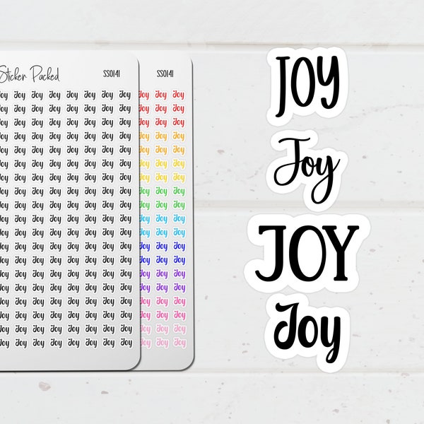 Joy Word - Etsy