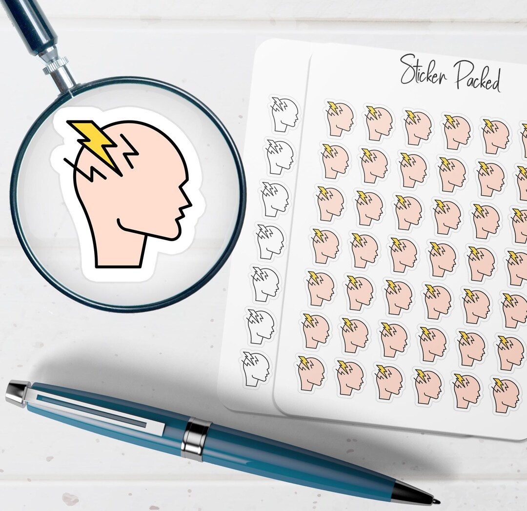 Stress Planner Sticker Stress Icon Sticker Stress Sticker Mental Health ...