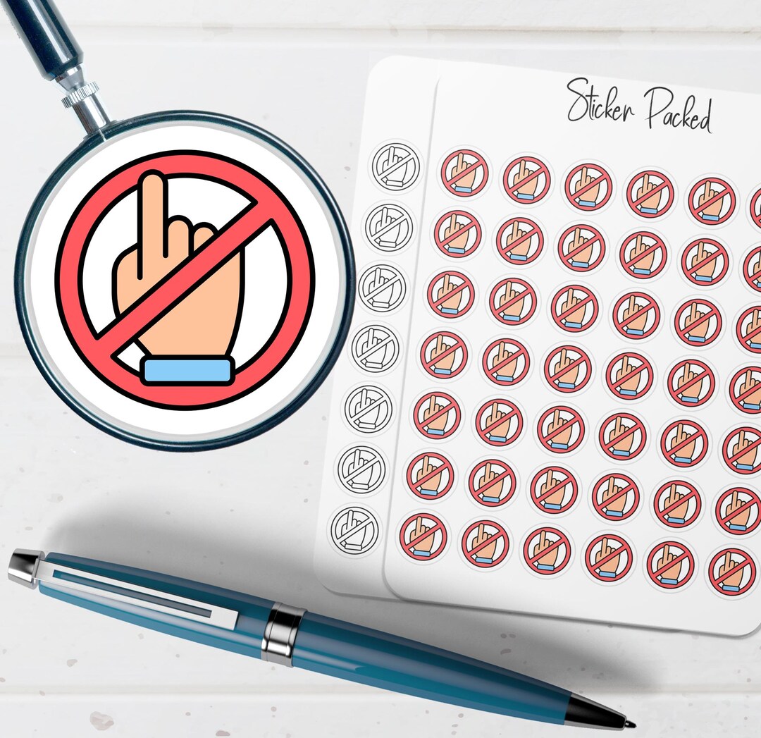 Do Not Touch Planner Sticker Do Not Touch Icon Sticker Do Not Touch ...