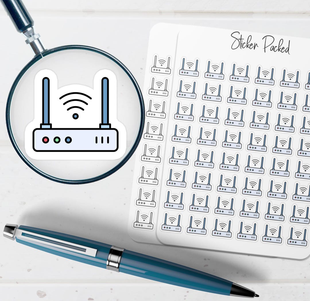 Router Planner Sticker Router Icon Sticker Router Sticker - Etsy