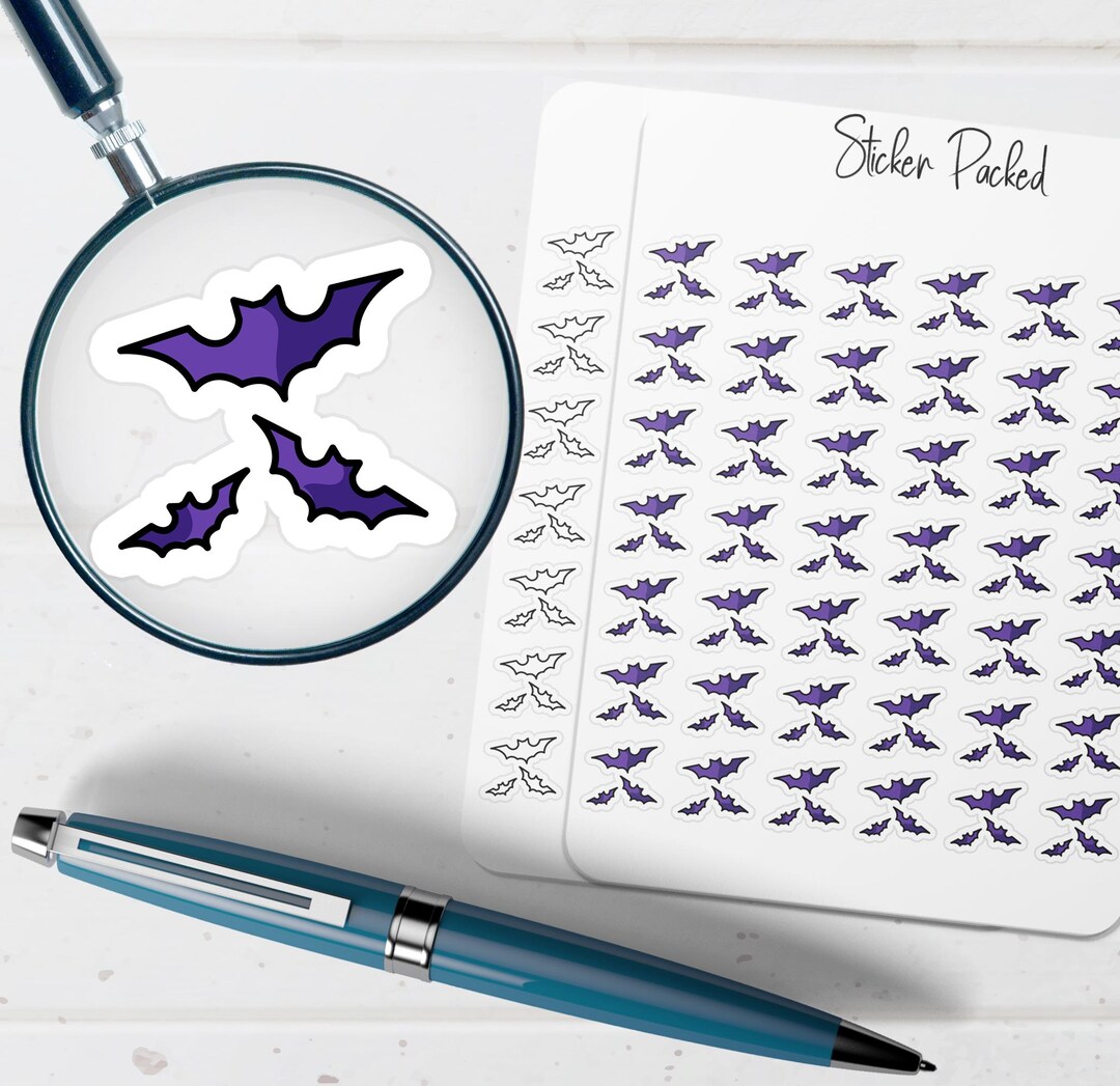 Bats Planner Sticker Bats Icon Sticker Bats Sticker Halloween Planner ...