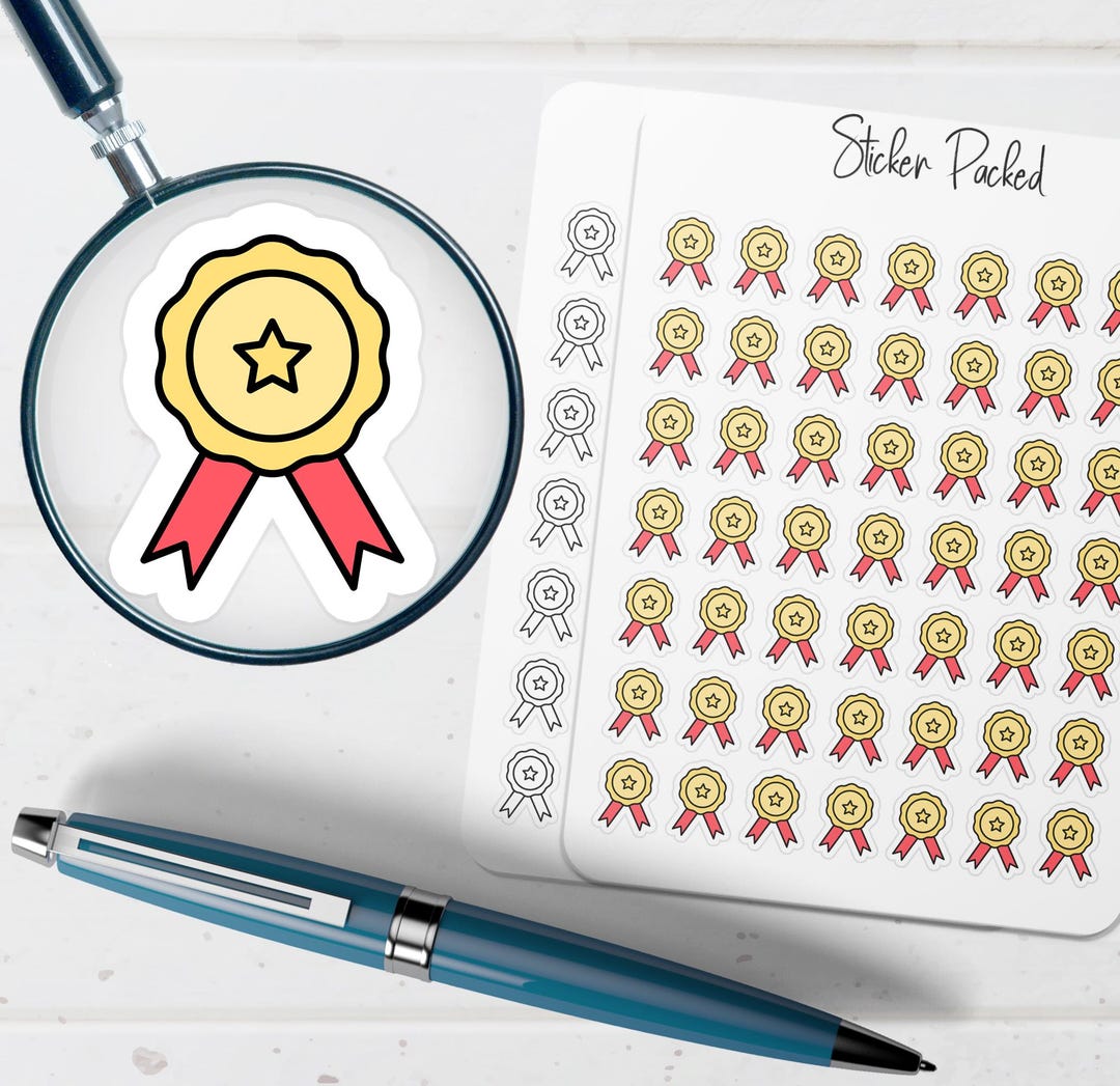 Badge Planner Sticker Badge Icon Sticker Badge Sticker - Etsy