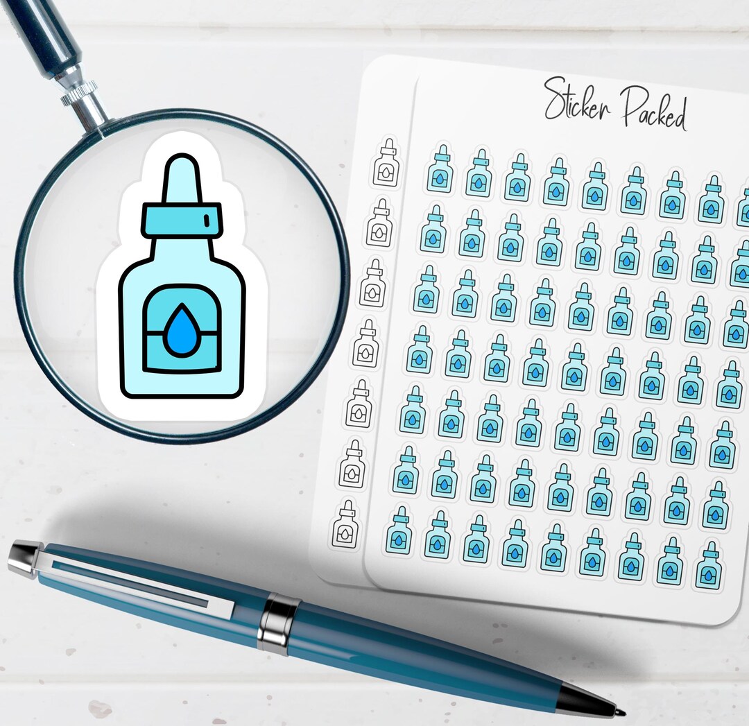 Contact Lens Solution Planner Sticker Contact Lens Solution Icon ...