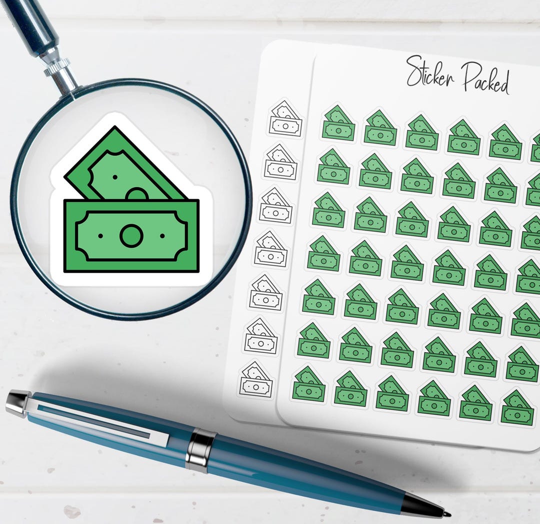 Currency Planner Sticker Currency Icon Sticker Currency Sticker - Etsy