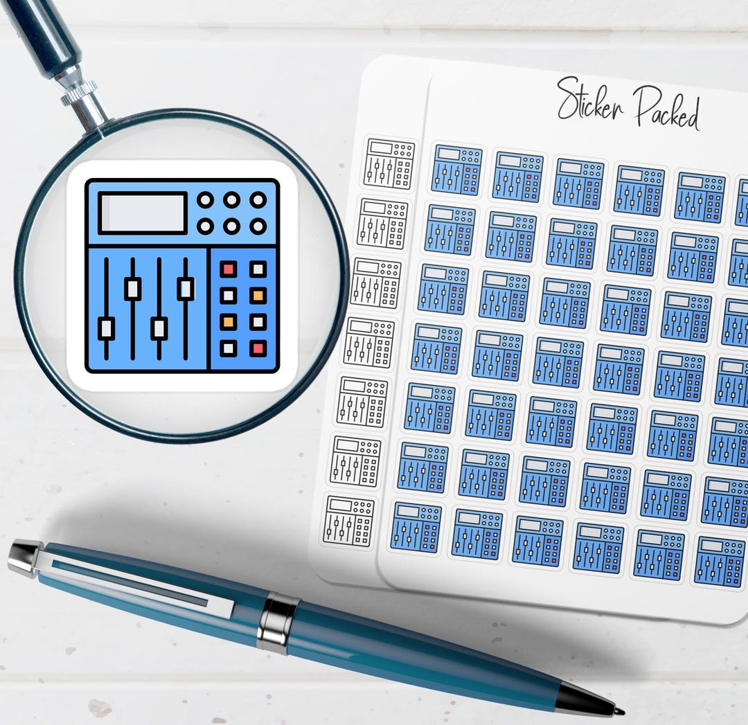 Mixer Planner Sticker Mixer Icon Sticker Mixer Sticker Podcast Sticker ...